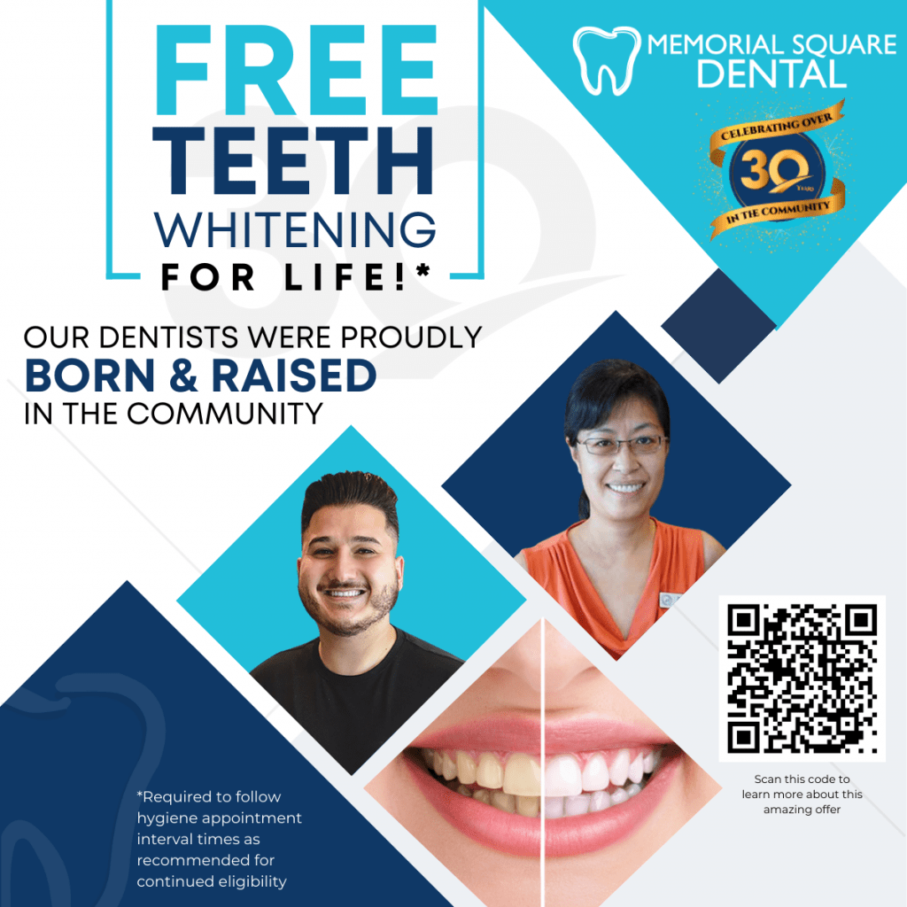 Free Teeth Whitening for Life - Memorial Square Dental Calgary